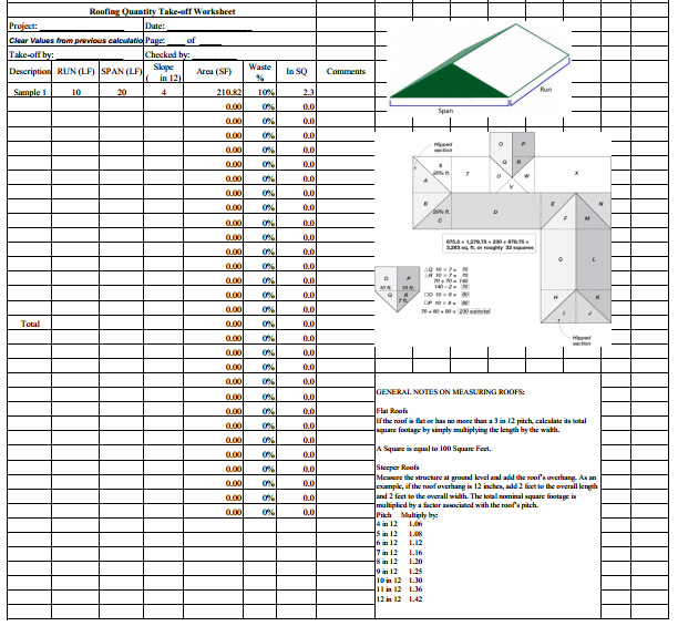 Roofing Estimate Sheet How To Estimate Roofing Cost Roofing Estimate Sheet How To Estimate Roofing Cost