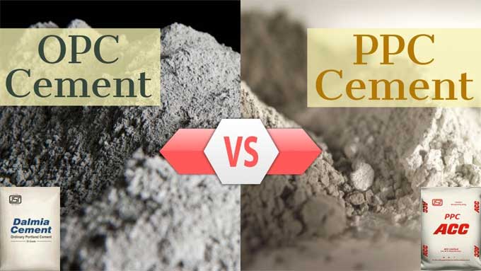 Difference Between OPC and PPC Cement | Portland Pozzolana Cement